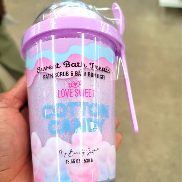 Bath & Body | Nwt Cotton Candy Bath Scrub And Bath Bomb Set | Poshmark